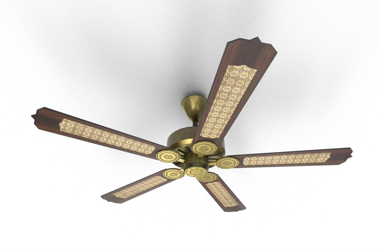 3D model fan low poly ceiling - ceiling VR / AR / low-poly | CGTrader