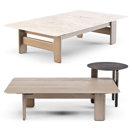 HC28 Cosmo Fugue - Coffee and Side Tables 3D model | CGTrader