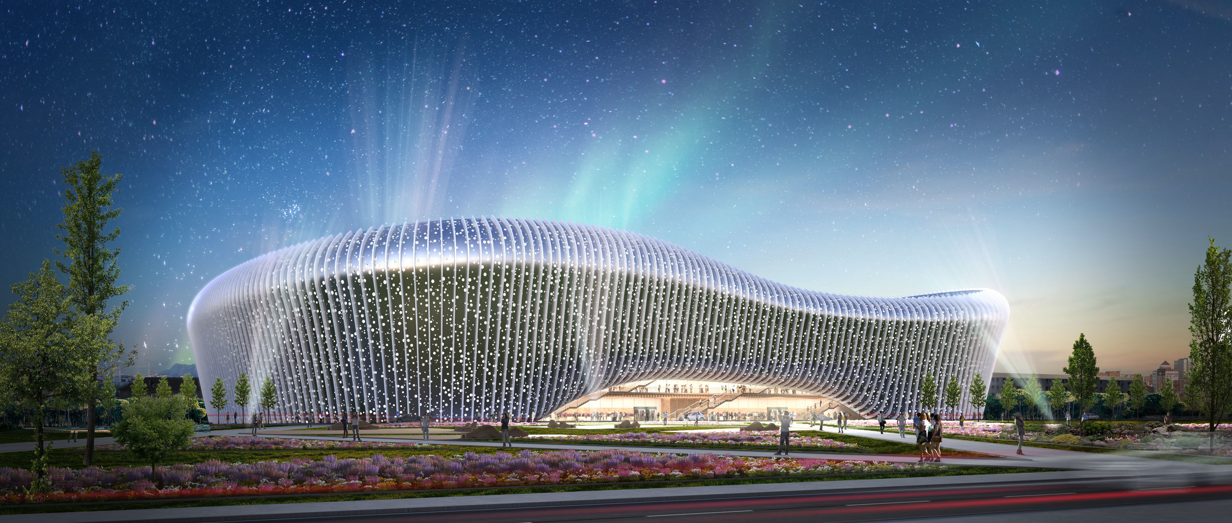 Futuristic Stadium 3d model 3D model | CGTrader