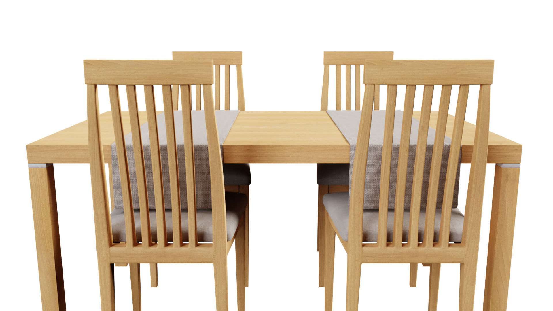 Simple Dining Table 3D model 3D printable | CGTrader