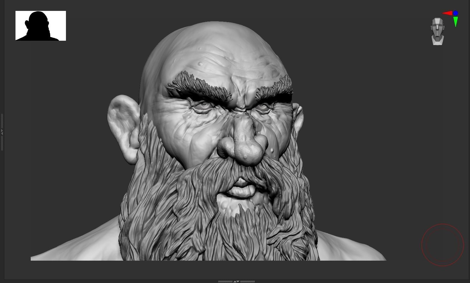 Dwarf head free 3D model | CGTrader