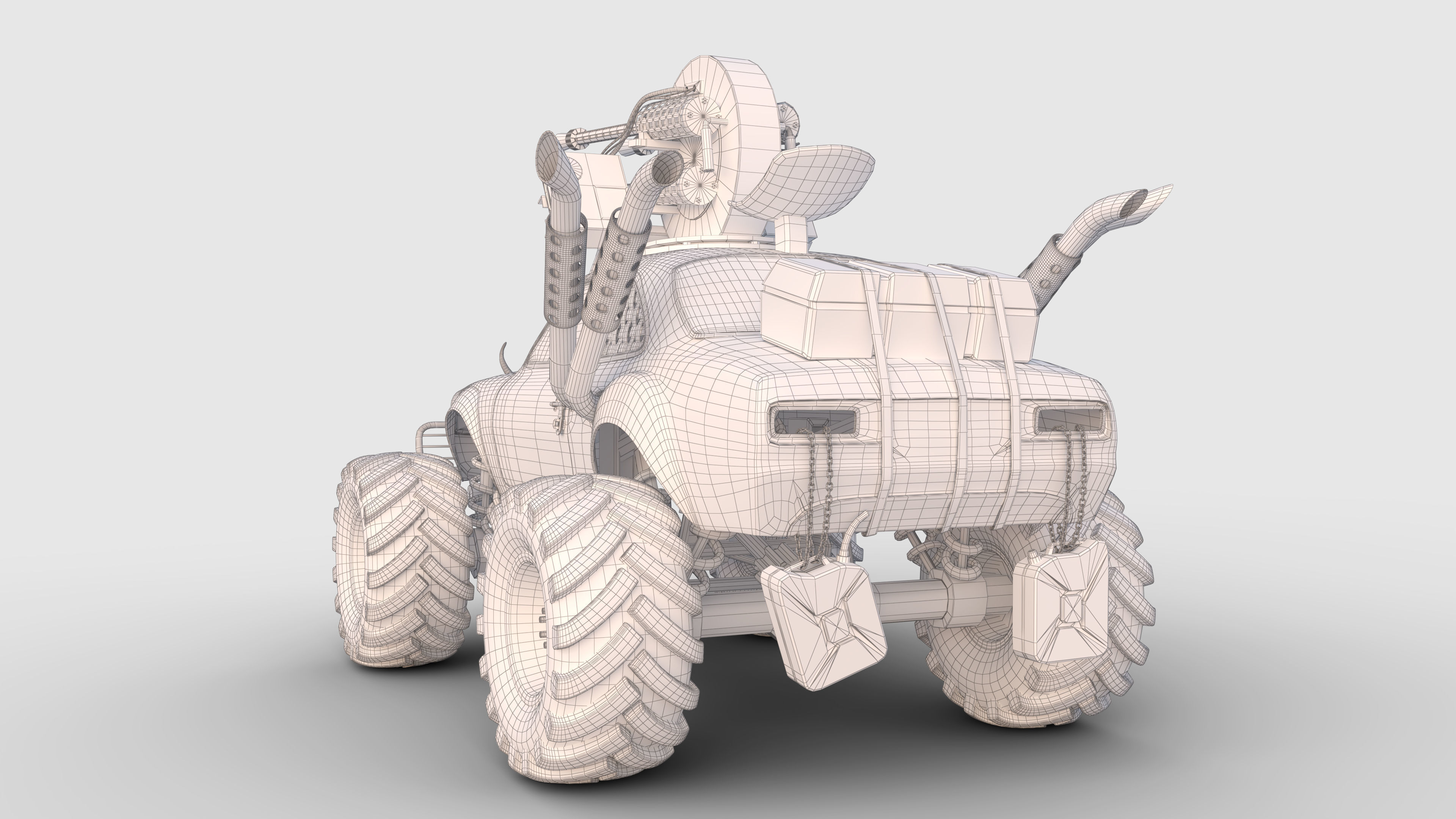 Monster car 3D model rigged | CGTrader