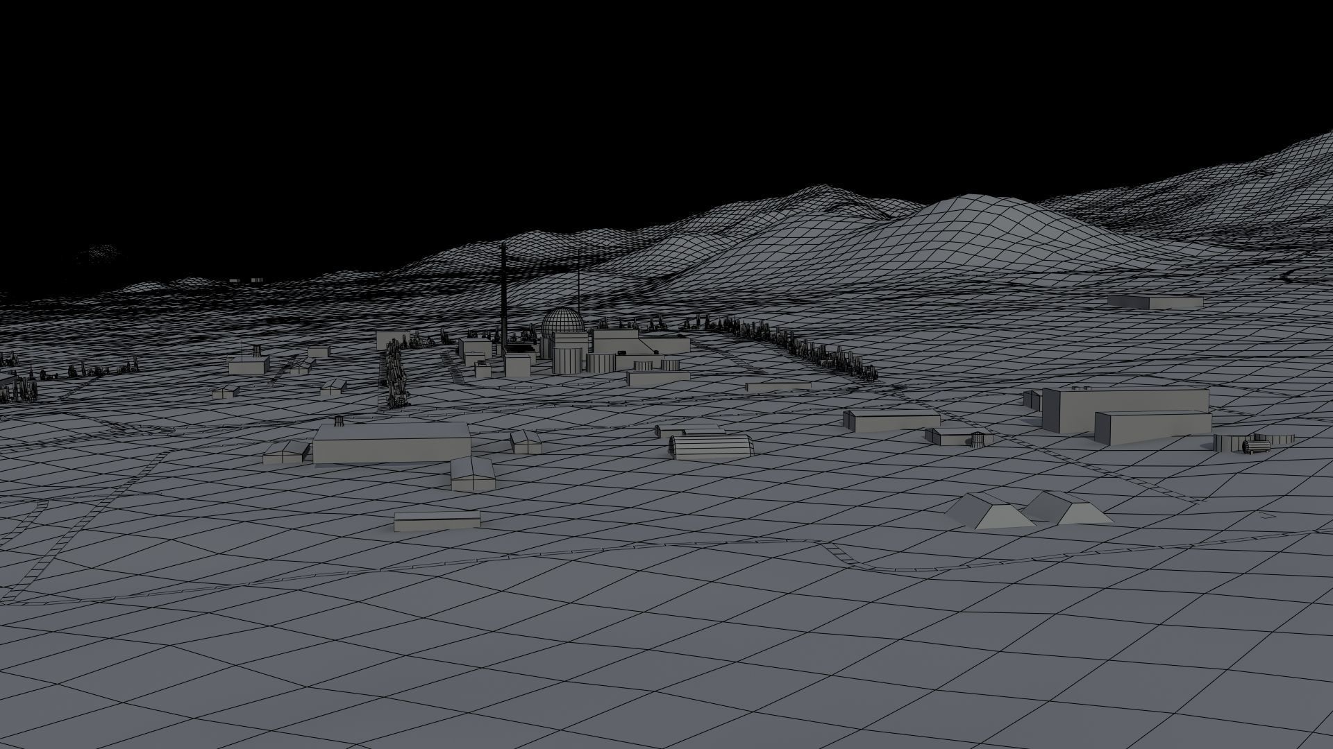 Desert Research Facility 3D model | CGTrader