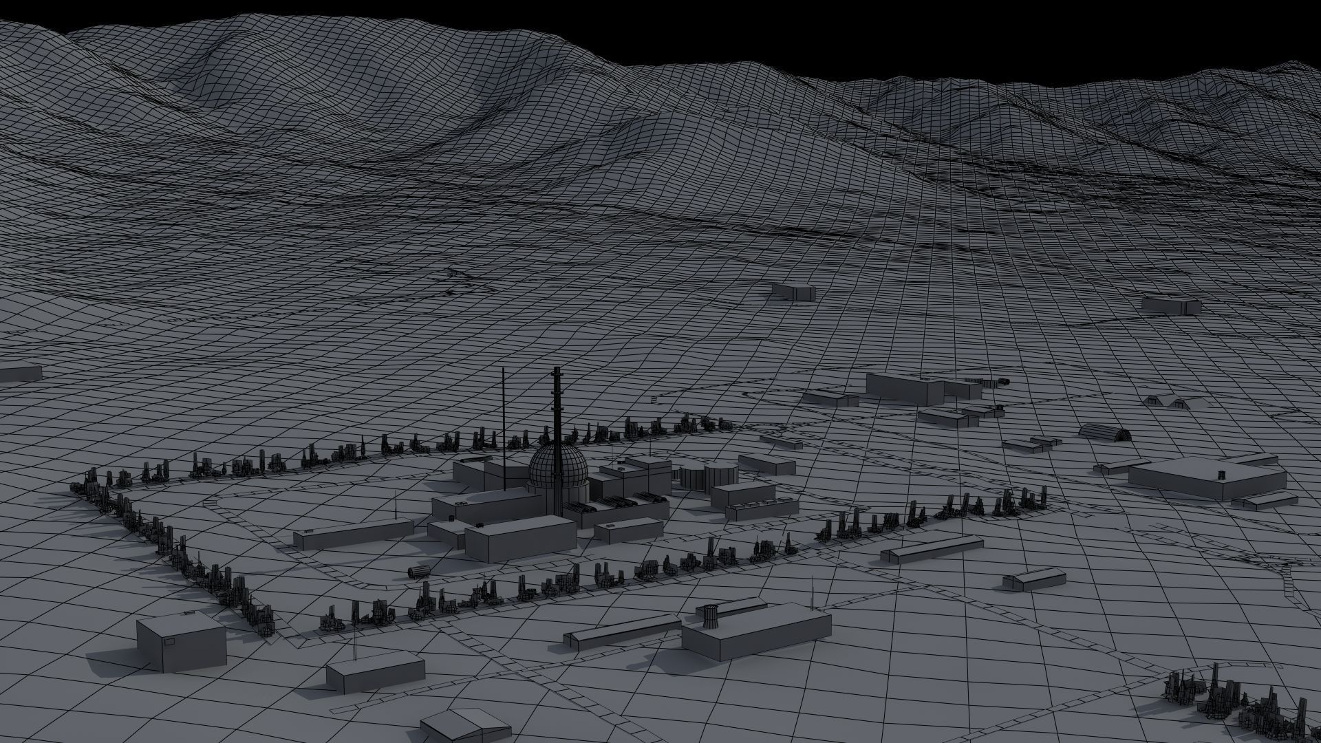 Desert Research Facility 3D model | CGTrader