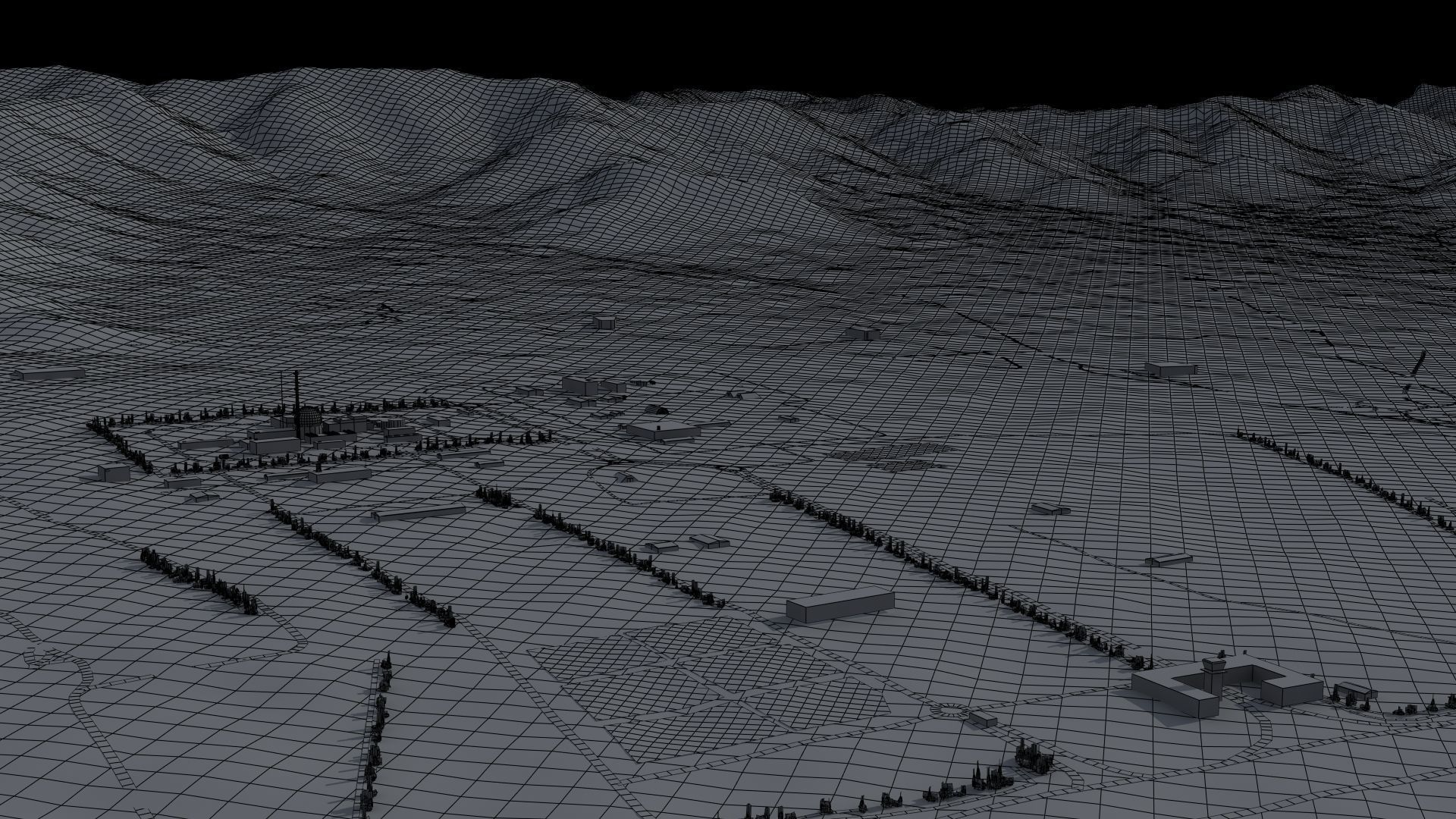 Desert Research Facility 3D model | CGTrader