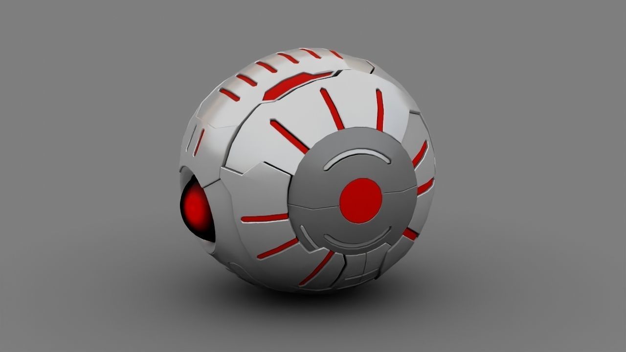 Ball Droid rigged- animated character 3D model animated rigged | CGTrader