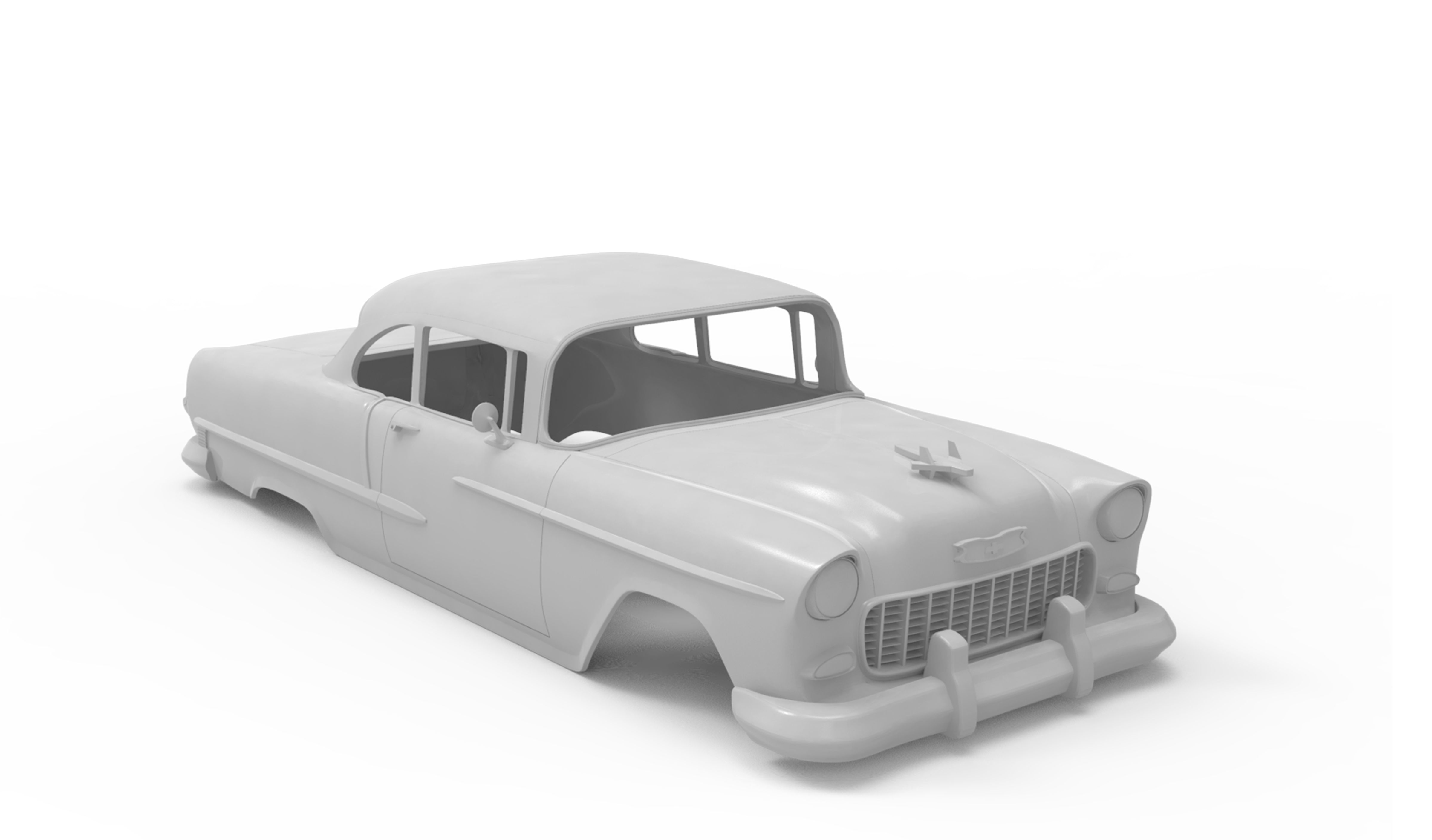 1955 Chevrolet Bel Air 2 door 3D model 3D printable | CGTrader