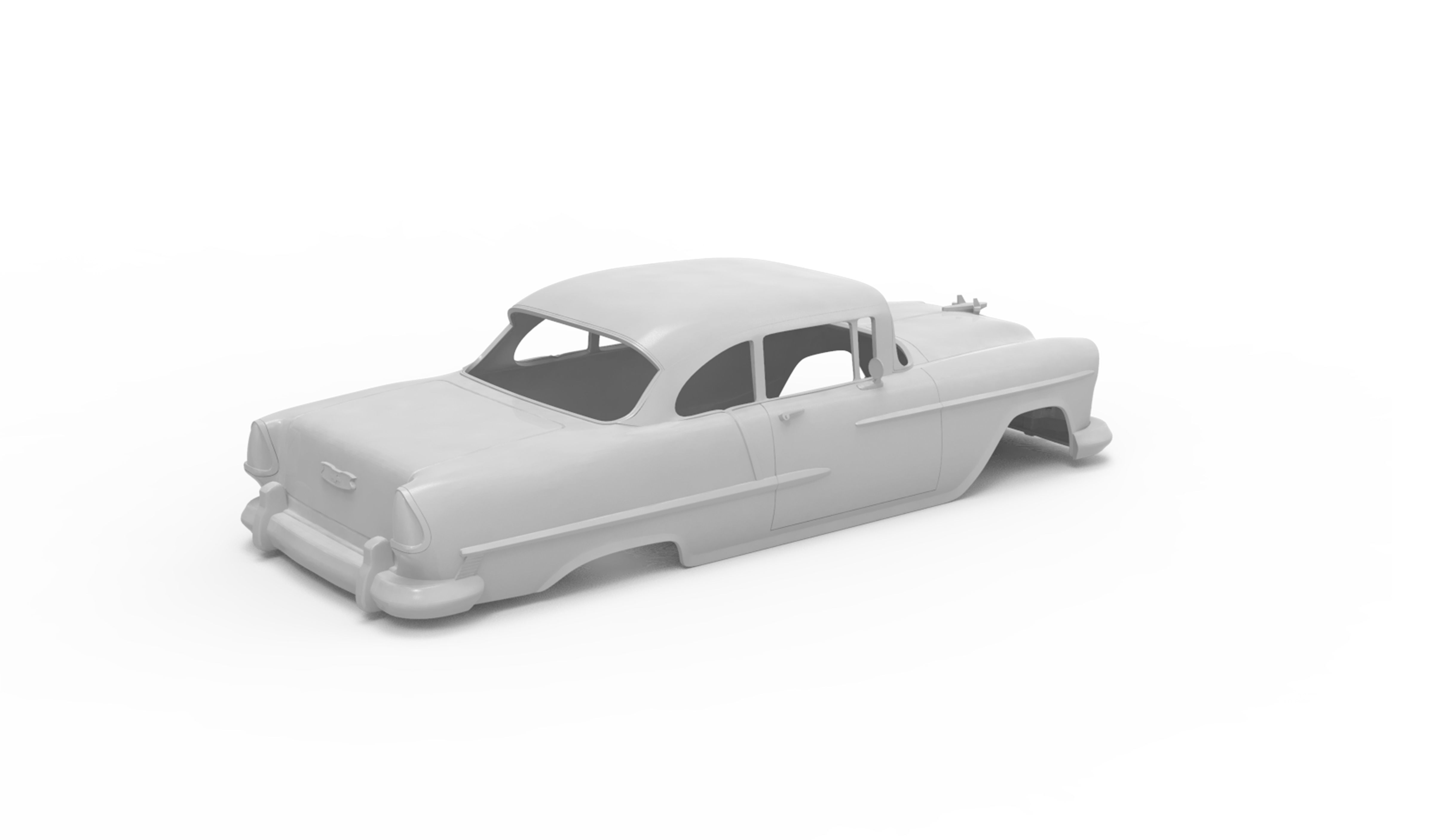1955 Chevrolet Bel Air 2 door 3D model 3D printable | CGTrader