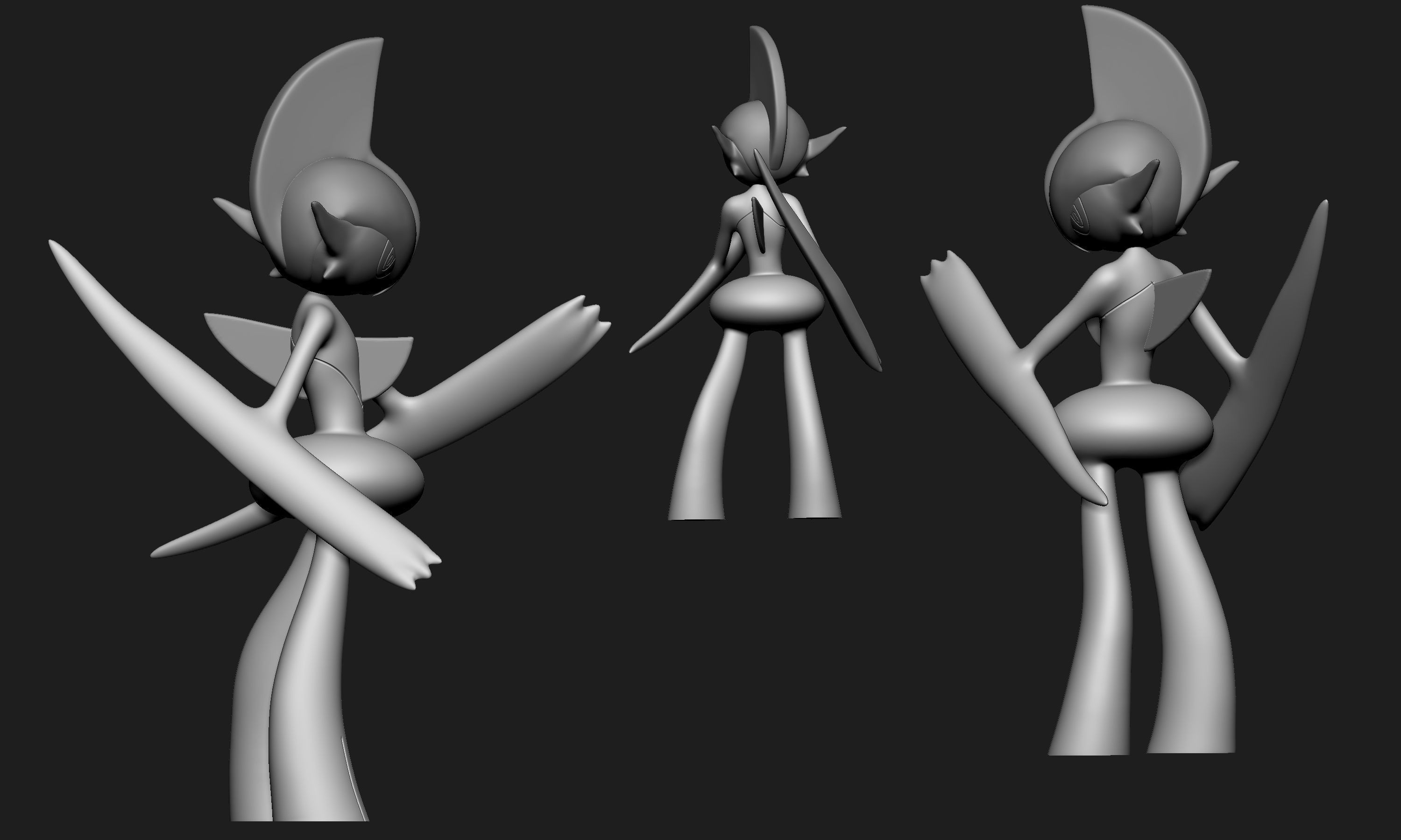 Pokemon - Gallade 3D model 3D printable | CGTrader