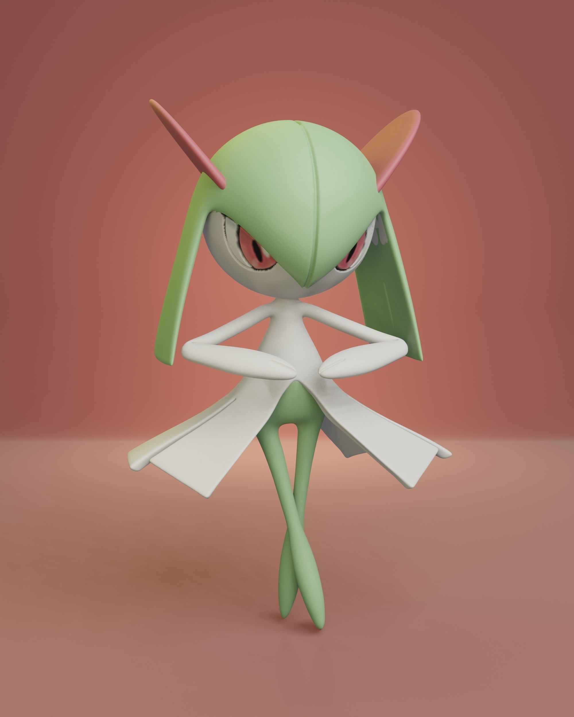 Pokemon - Ralts Kirlia Gardevoir and Gallade 3D model 3D printable ...