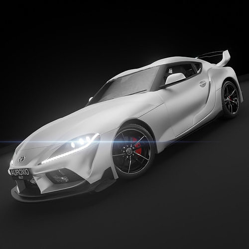 2020 Toyota Supra MK5 A90 free 3D model rigged | CGTrader