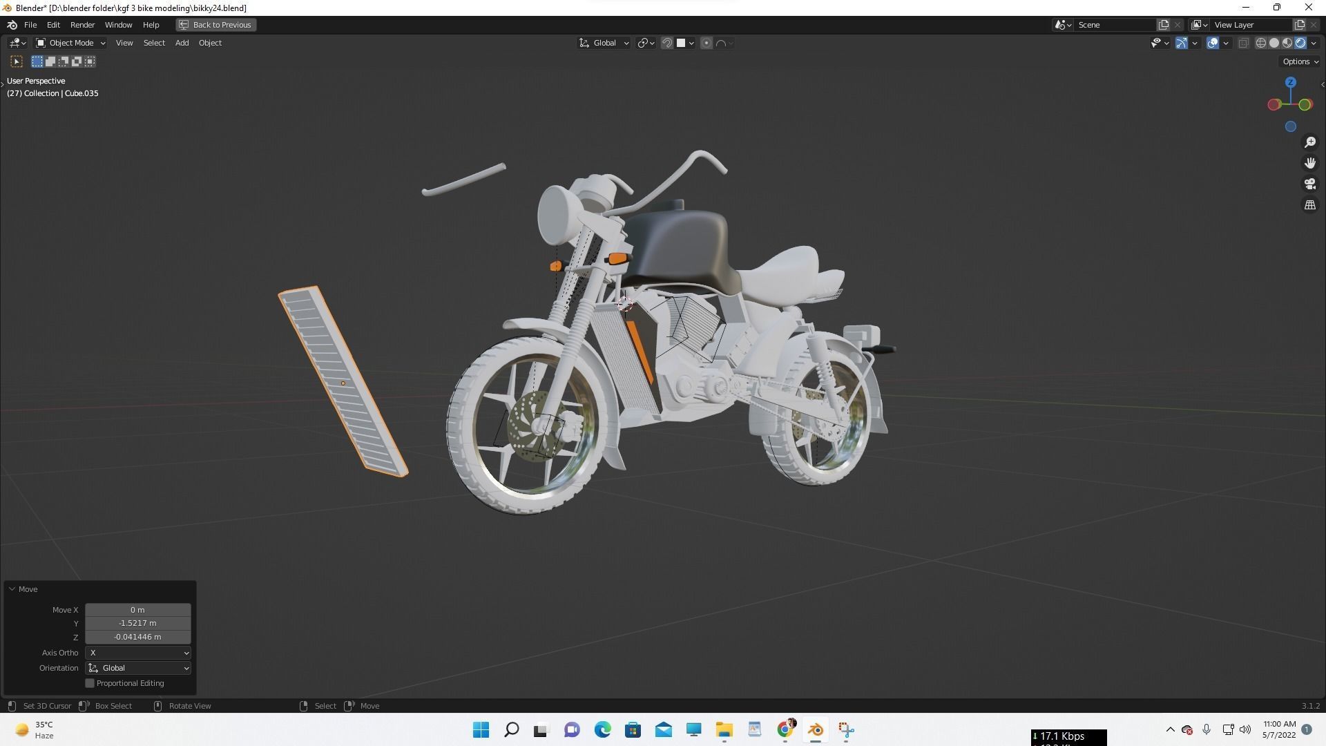 kgf chapter 3 updated version rocky bike 3D model | CGTrader