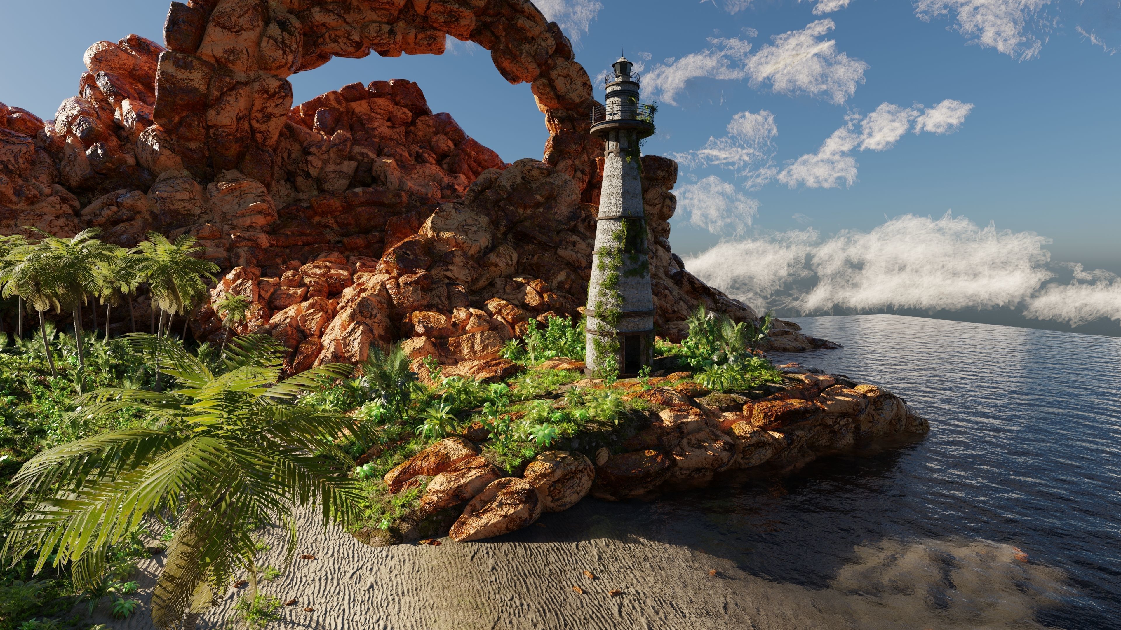 Beach Scene 3D model | CGTrader