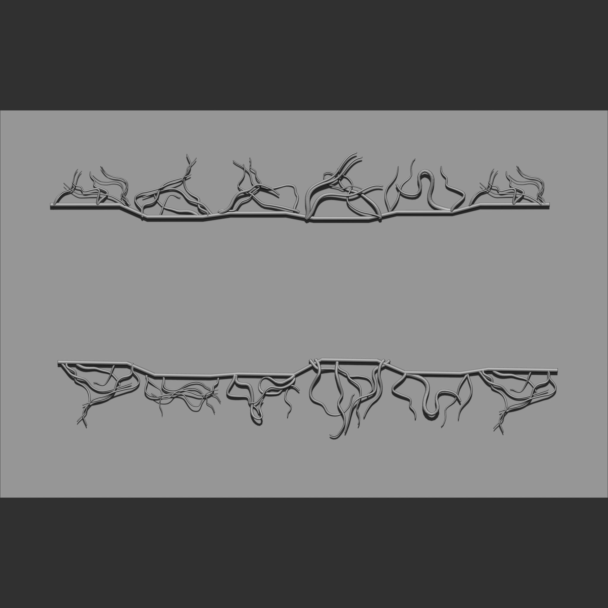 400 Torn Fabric Brushes Alpha IMM Brush Collection 3D model | CGTrader