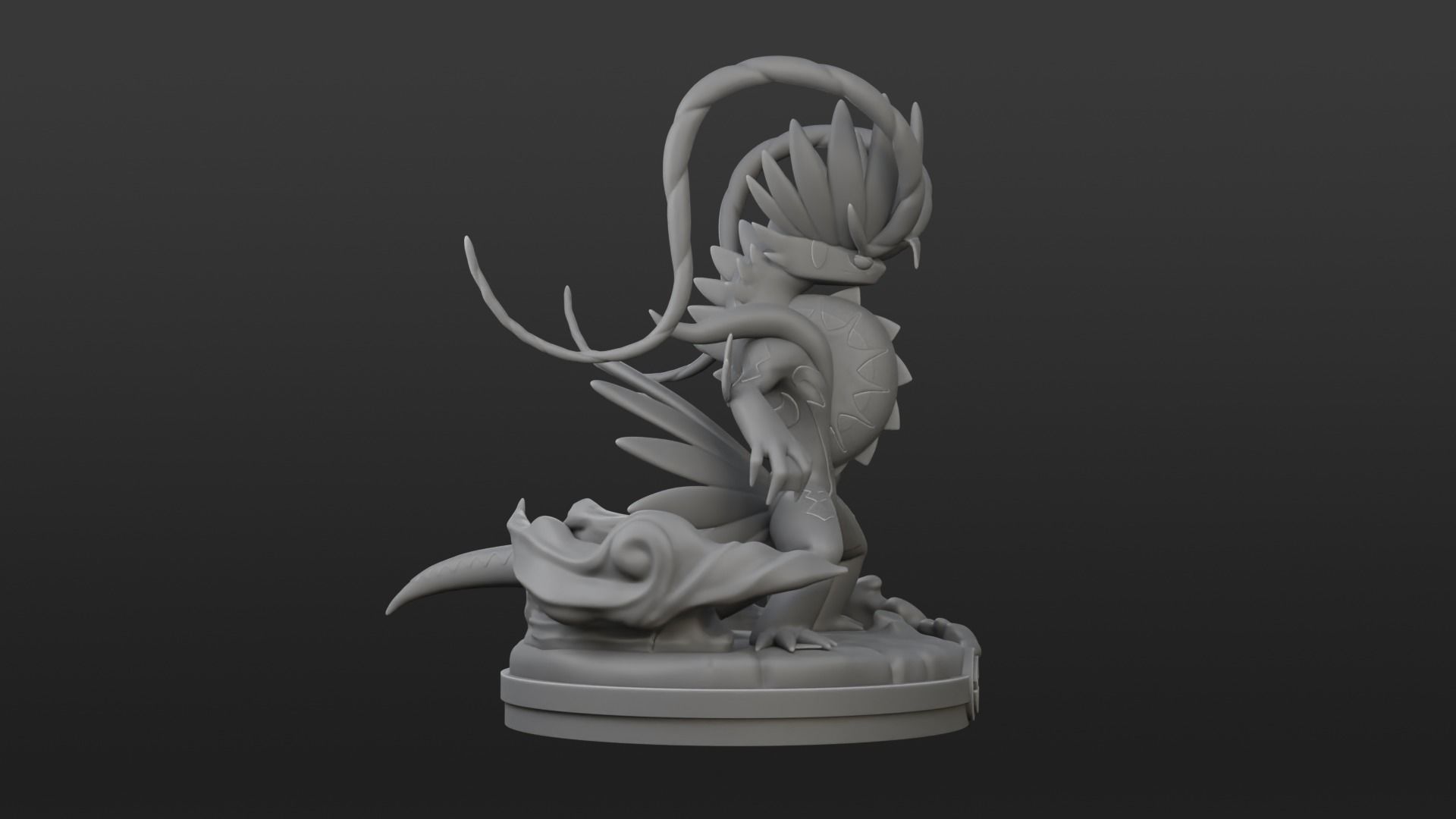Koraidon Pokemon Scarlet and Violet 3D Printable Statue 3D model 3D ...