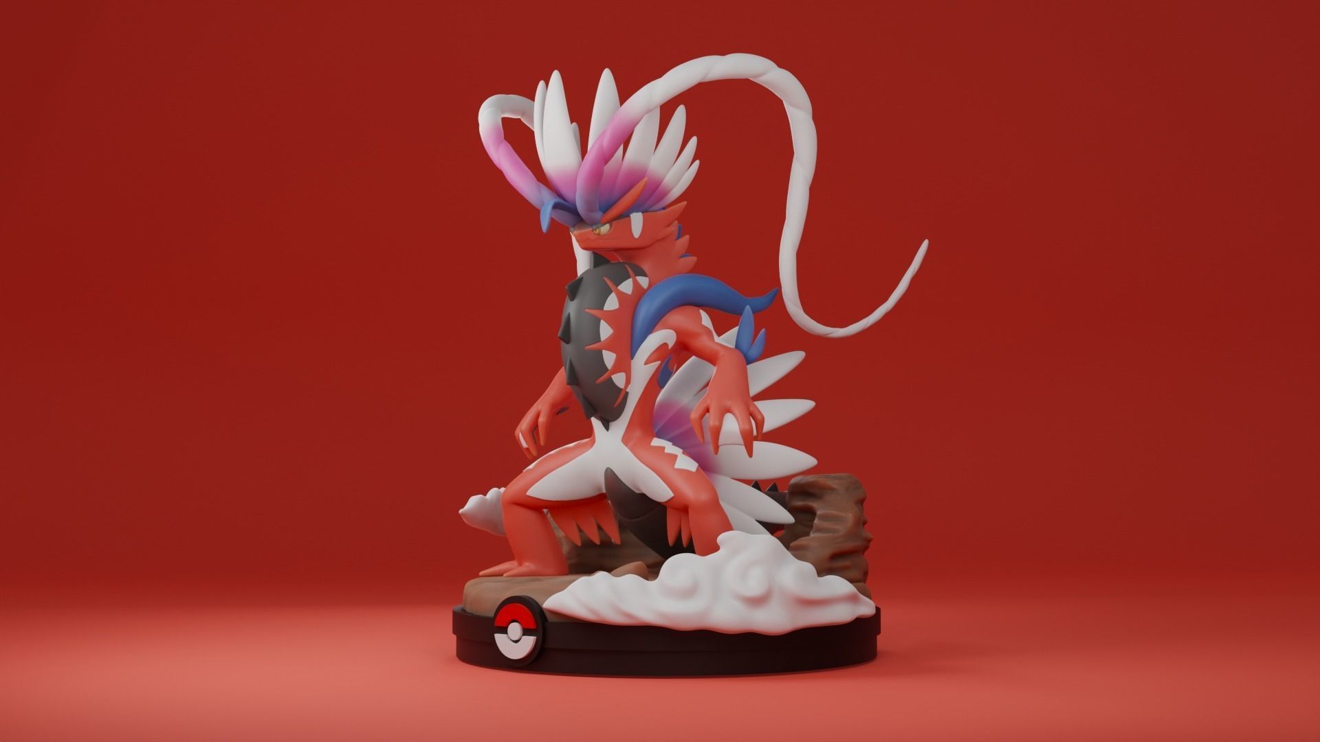 Koraidon Pokemon Scarlet and Violet 3D Printable Statue 3D model 3D ...
