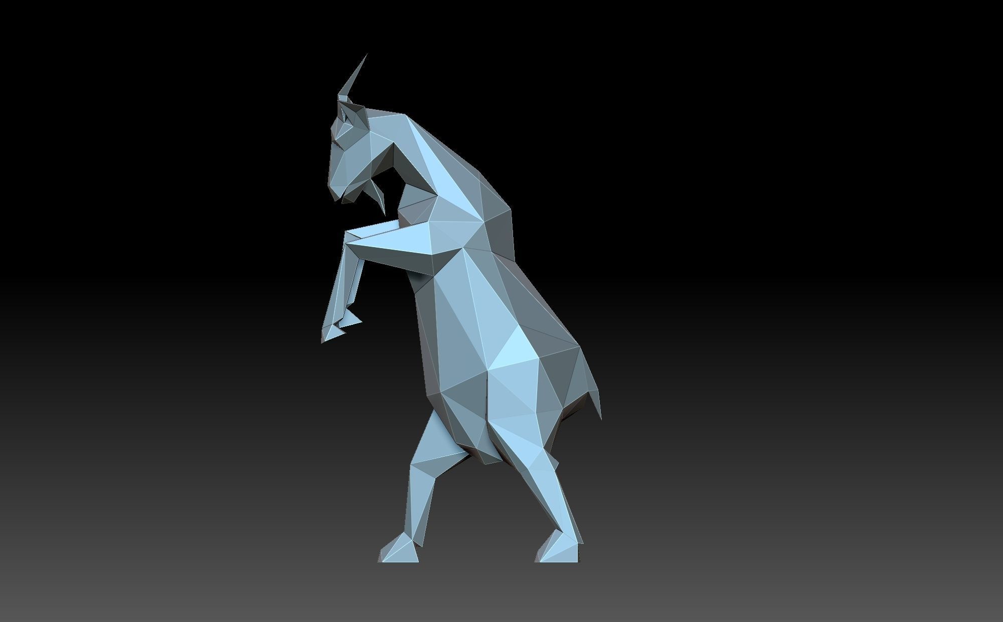 Low poly goat 3D model 3D printable | CGTrader