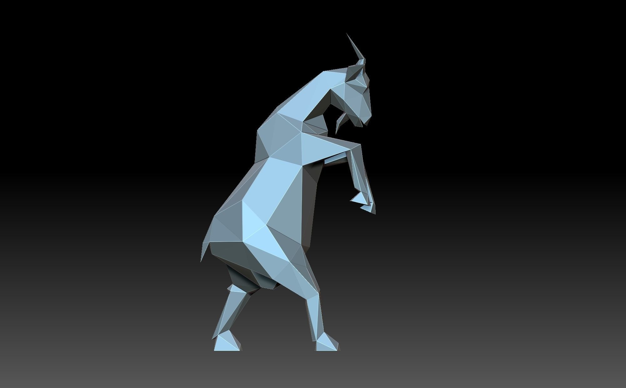 Low poly goat 3D model 3D printable | CGTrader