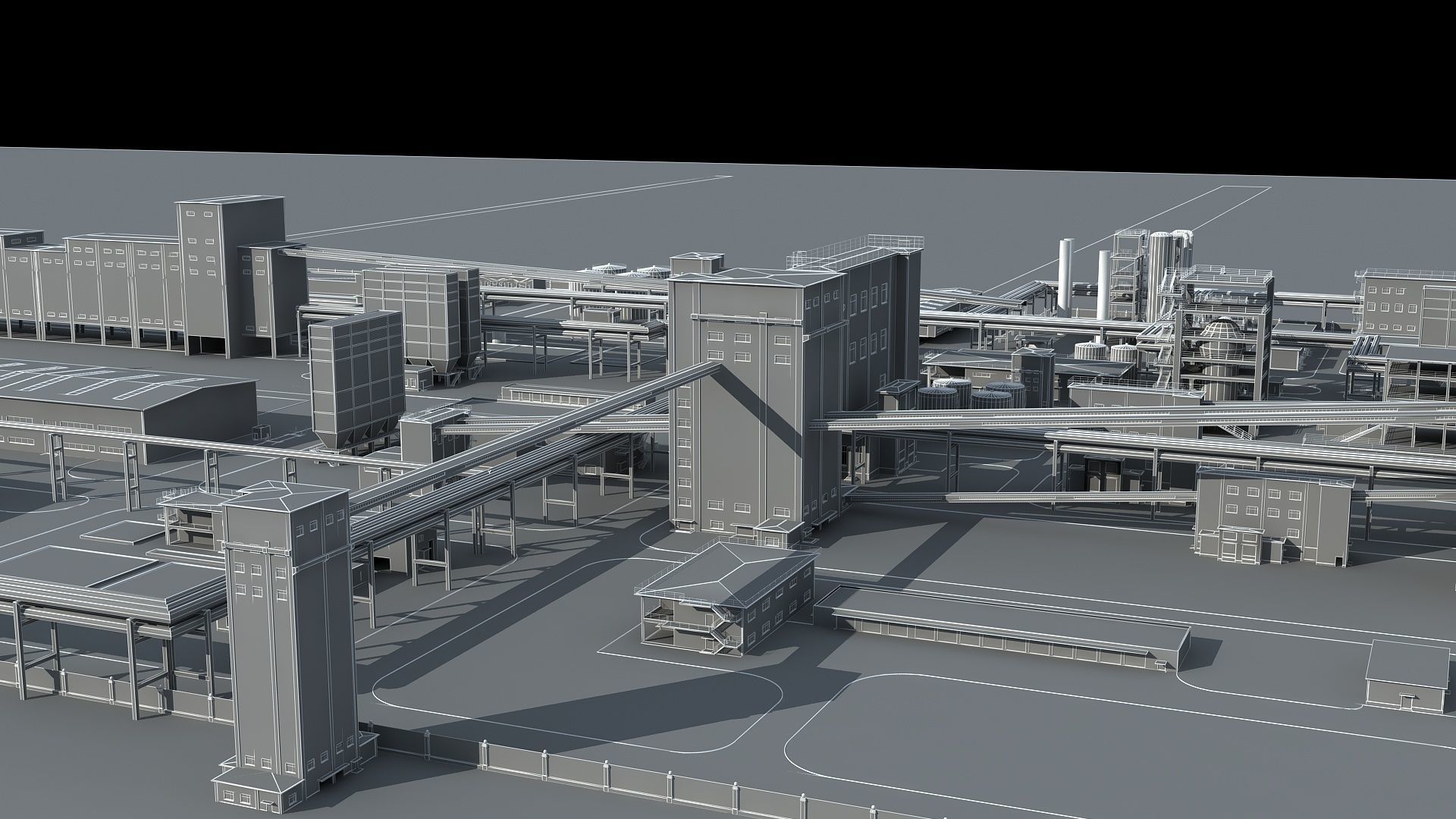 Chemical Plant 3 3D model | CGTrader