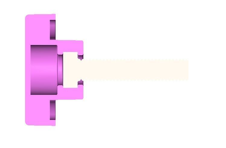 Star hand screw M8 3D model | CGTrader