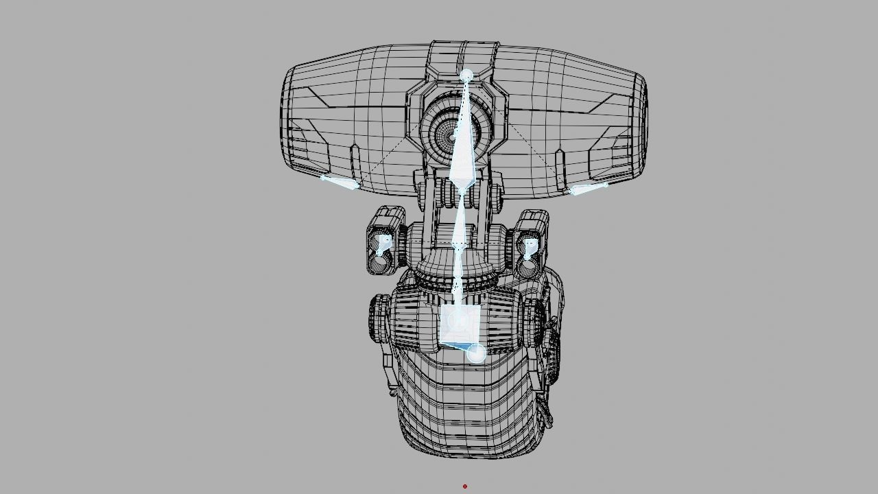 Wheel Droid rigged character 3D model rigged | CGTrader