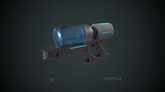 3D model Sci-Fi Plasma-Gun VR / AR / low-poly | CGTrader
