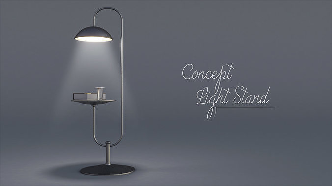Concept Light Stand 3D model | CGTrader