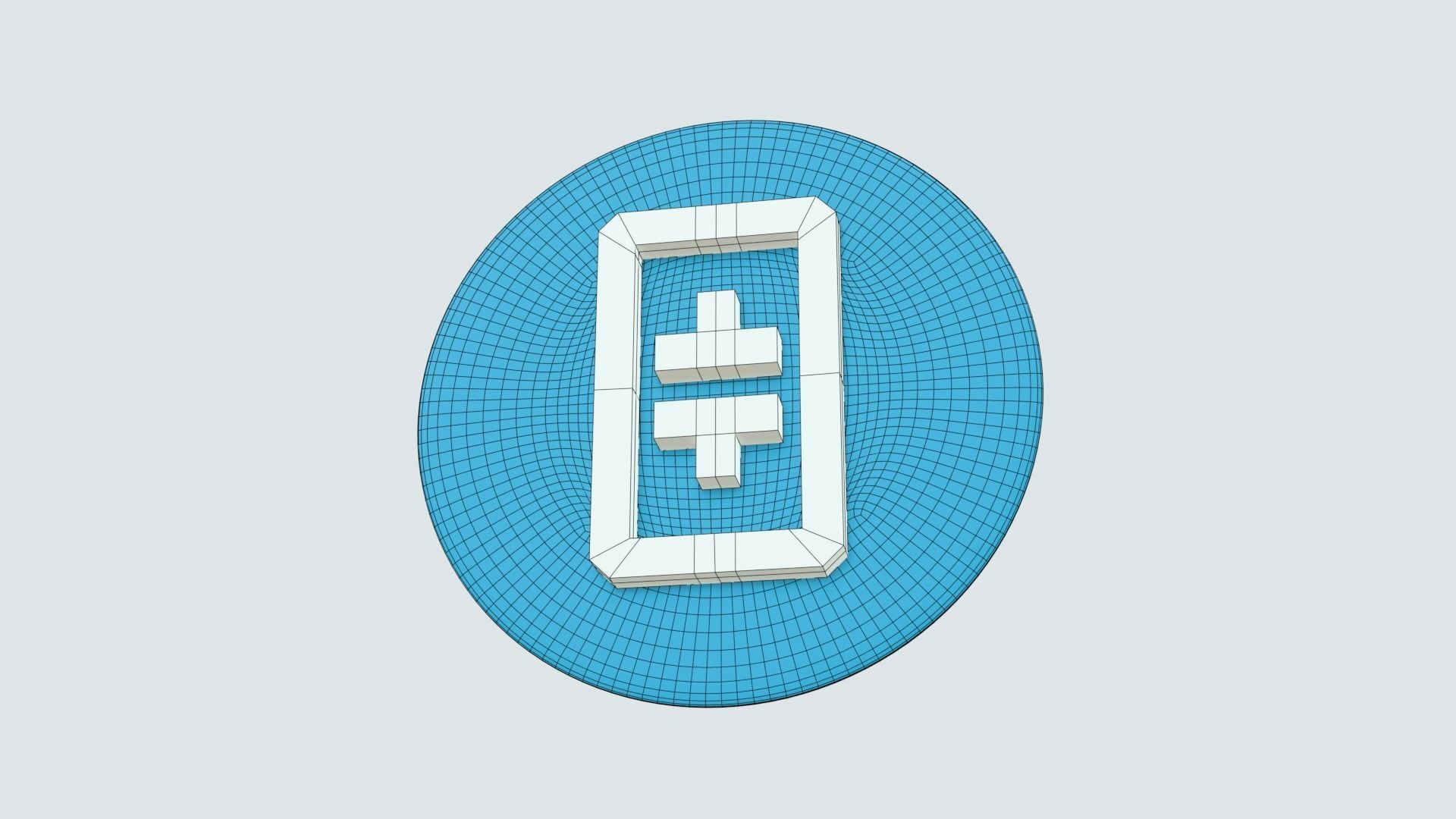 Theta Cryptocurrency Logo Low-poly 3D Model 3D model | CGTrader