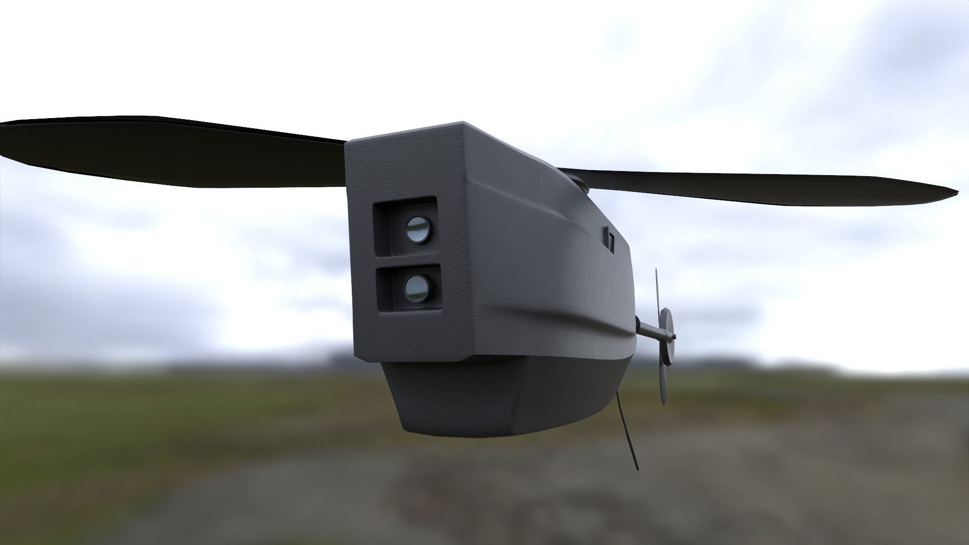 Black Hornet Nano UAV Micro Drone 3D model | CGTrader