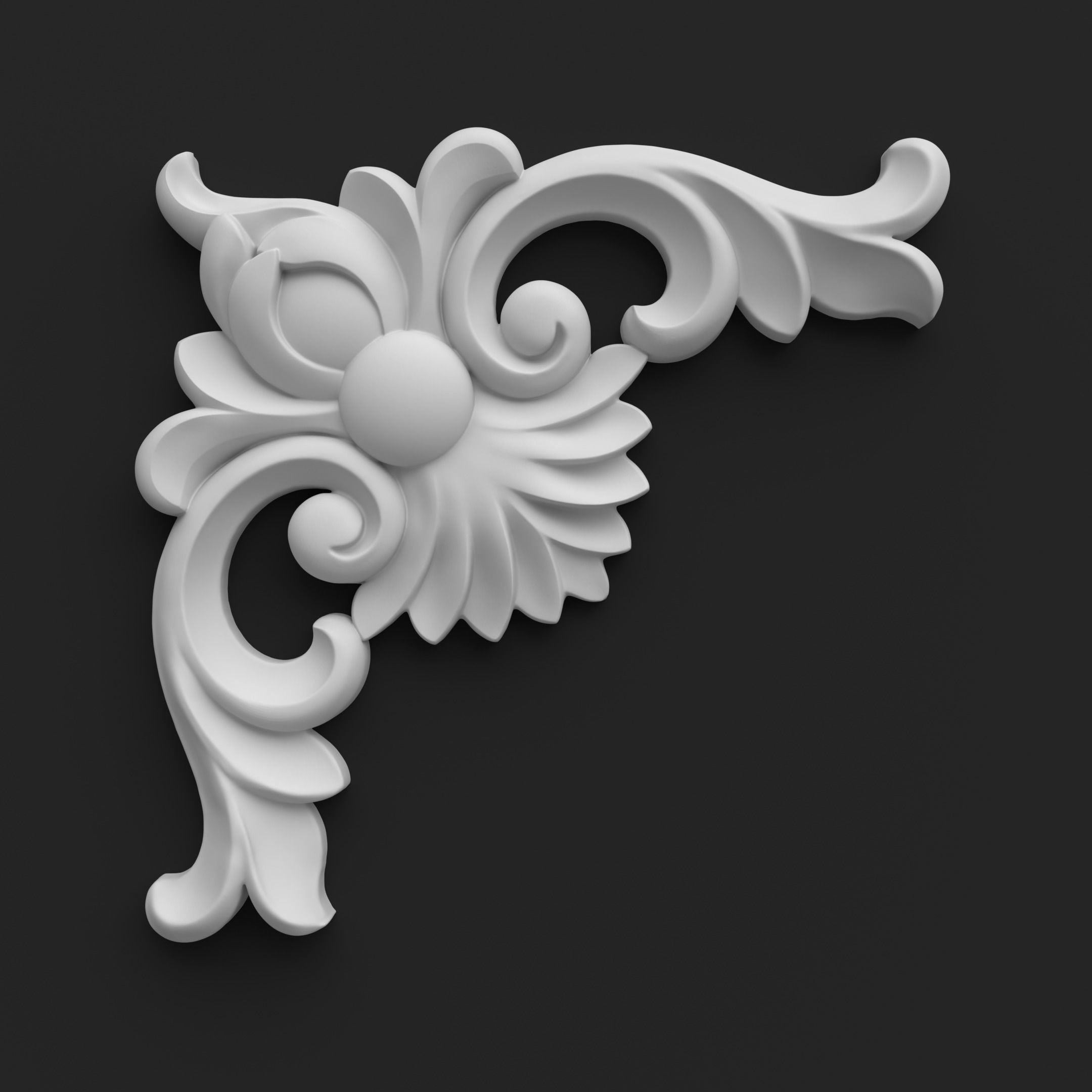 Free CNC model 1 Sculpted Ornament free 3D model 3D printable | CGTrader