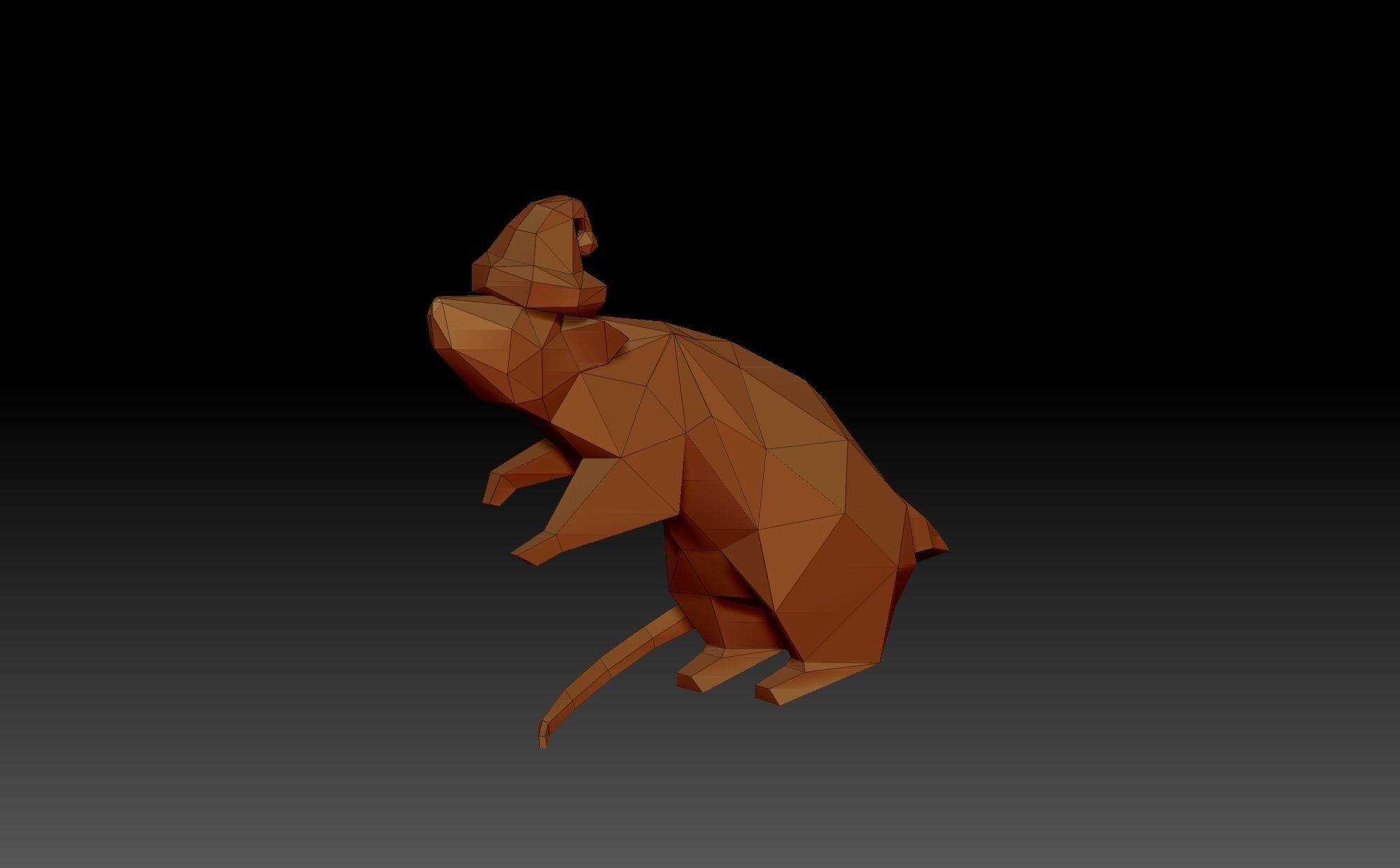 Low poly mouse 3D model 3D printable | CGTrader