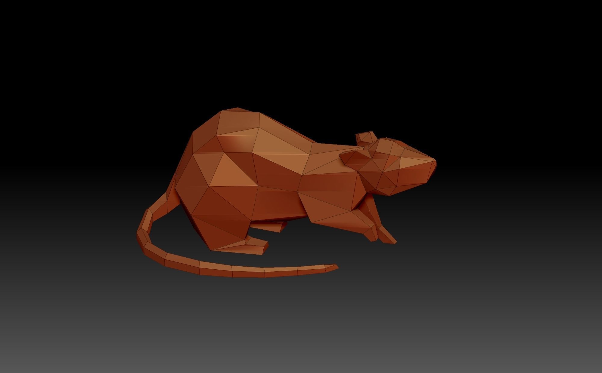 Low poly rat 3D model 3D printable | CGTrader