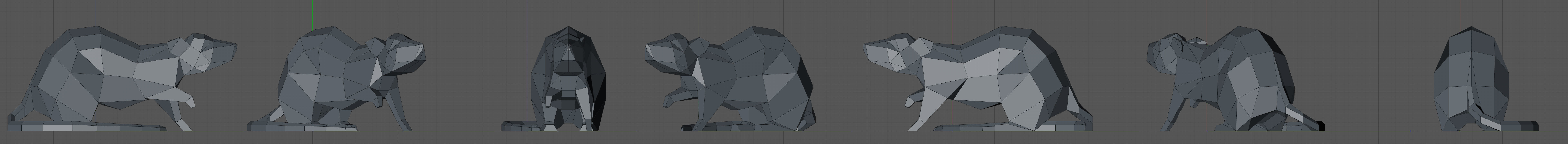 Low poly rat 3D model 3D printable | CGTrader