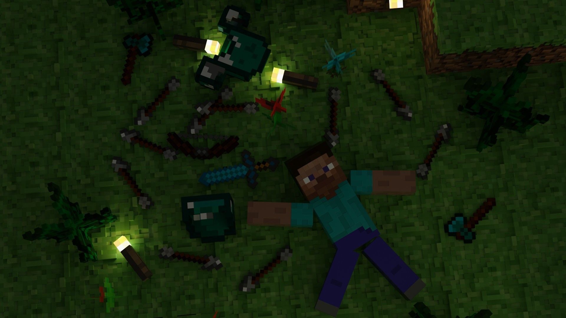 Minecraft basic pack free VR / AR / low-poly 3D model | CGTrader