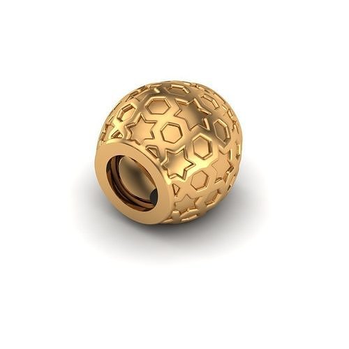 Jewelry gold plated bead 3D model 3D printable | CGTrader