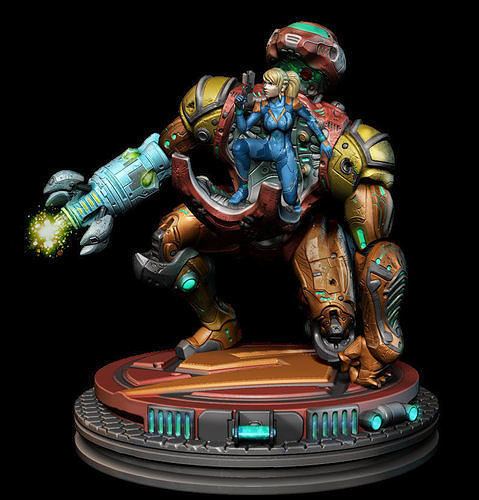 Samus Super Metroid 3D model | CGTrader