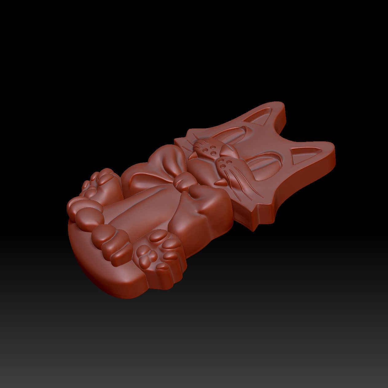 Candy cat 3D model 3D printable | CGTrader