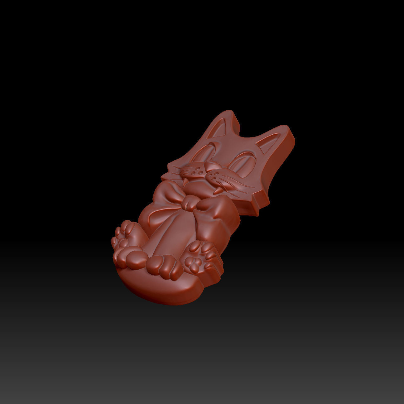 Candy cat 3D model 3D printable | CGTrader