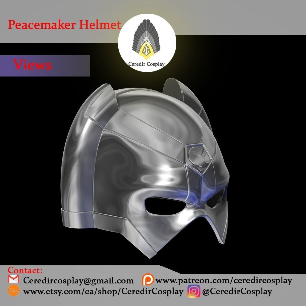 Peacemaker helmet 3 variations from new show 3D model 3D printable ...