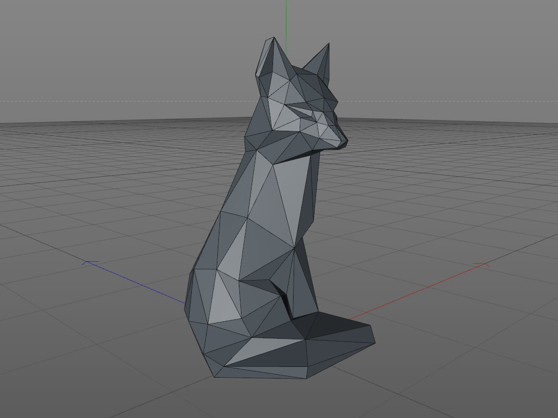 Low poly fox 3D model 3D printable | CGTrader