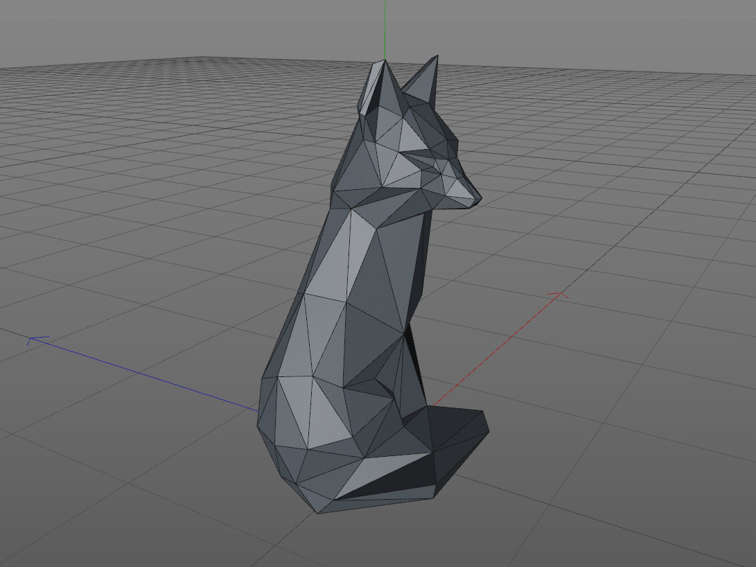 Low poly fox 3D model 3D printable | CGTrader