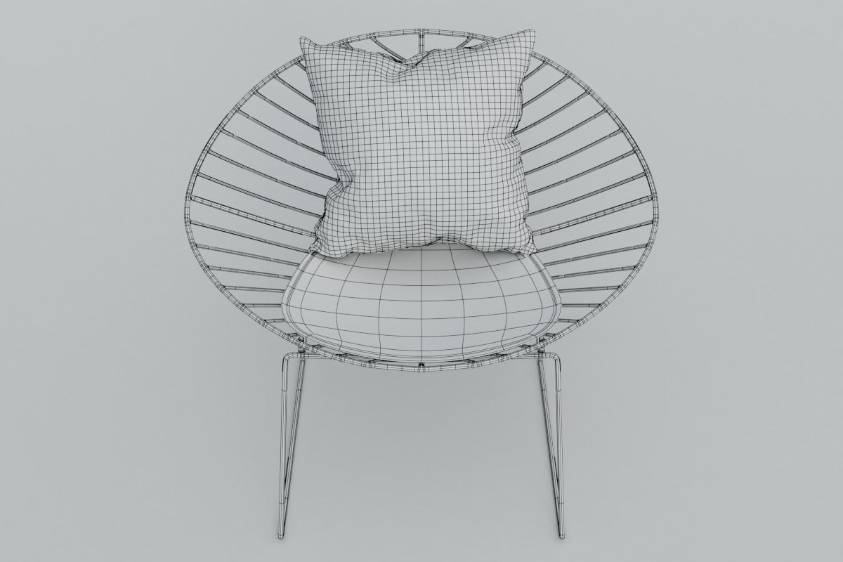 Wireframe furniture set 3D model | CGTrader