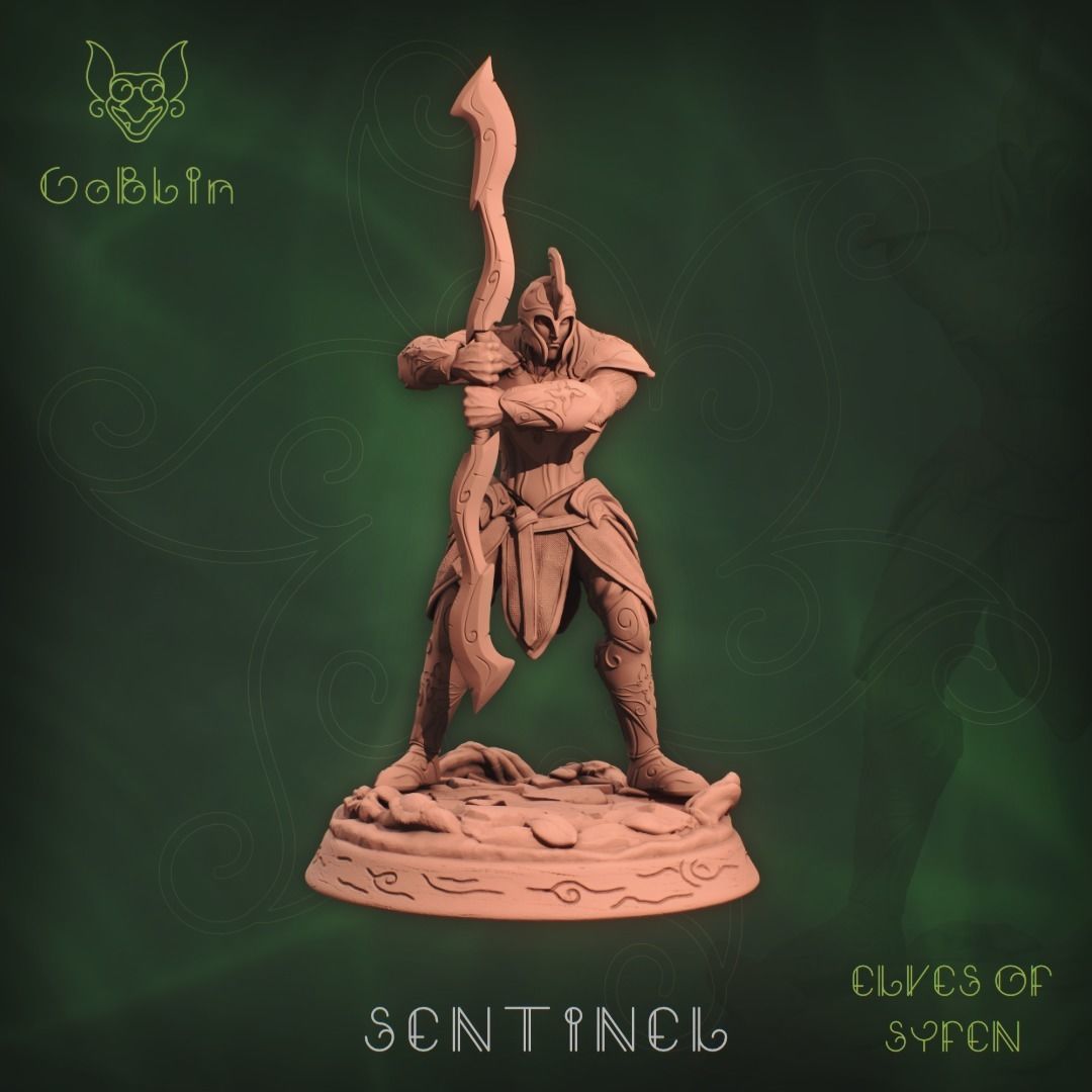 SENTINEL 1 MALE - Elves of Syfen 3D model 3D printable | CGTrader