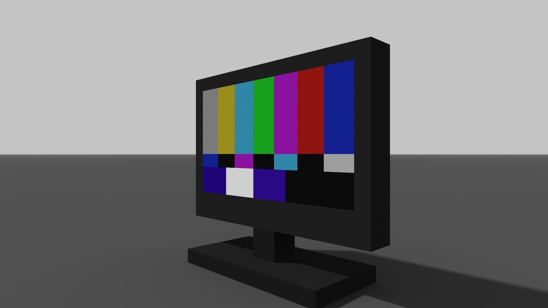 3D model Flatscreen LCD TV VR / AR / low-poly | CGTrader