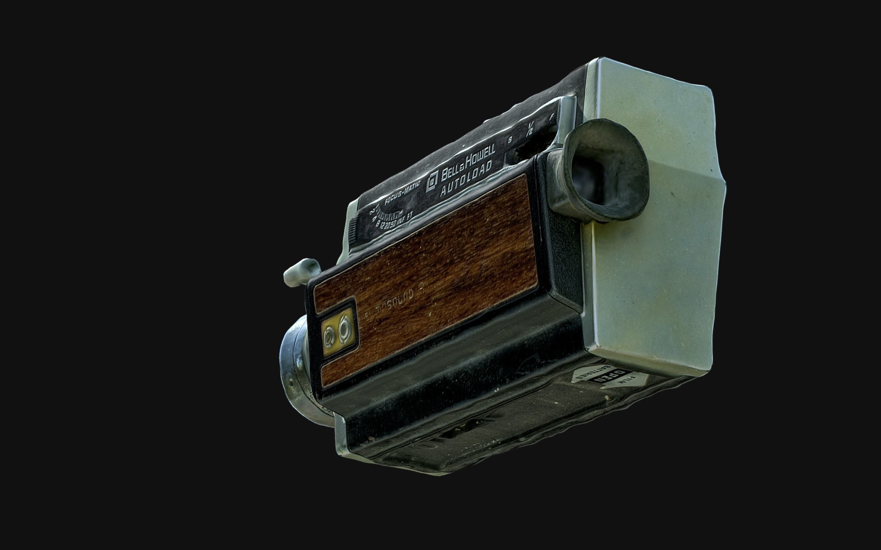 3D model Super 8mm camera scan 70s retro camera photogrammetry VR / AR ...