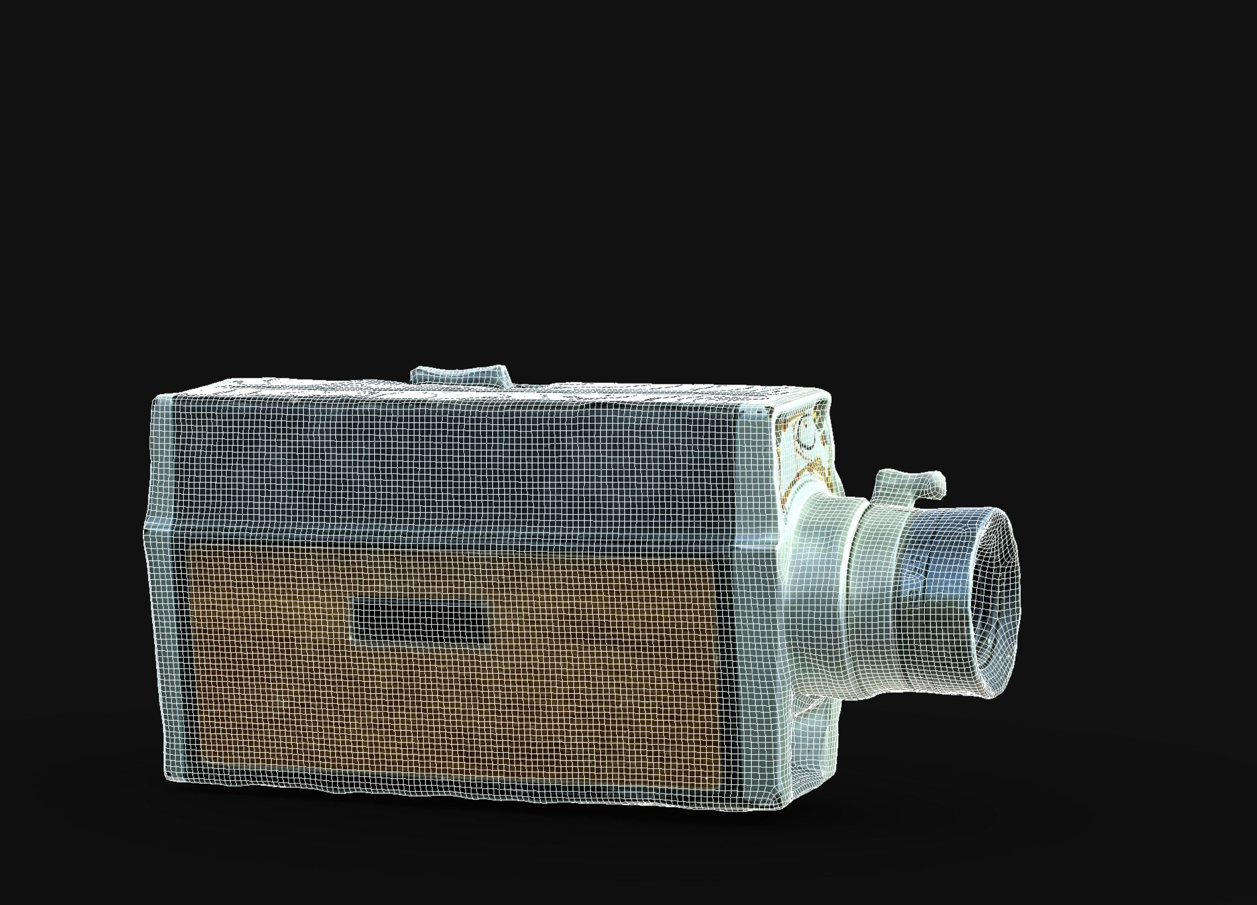 3D model Super 8mm camera scan 70s retro camera photogrammetry VR / AR ...