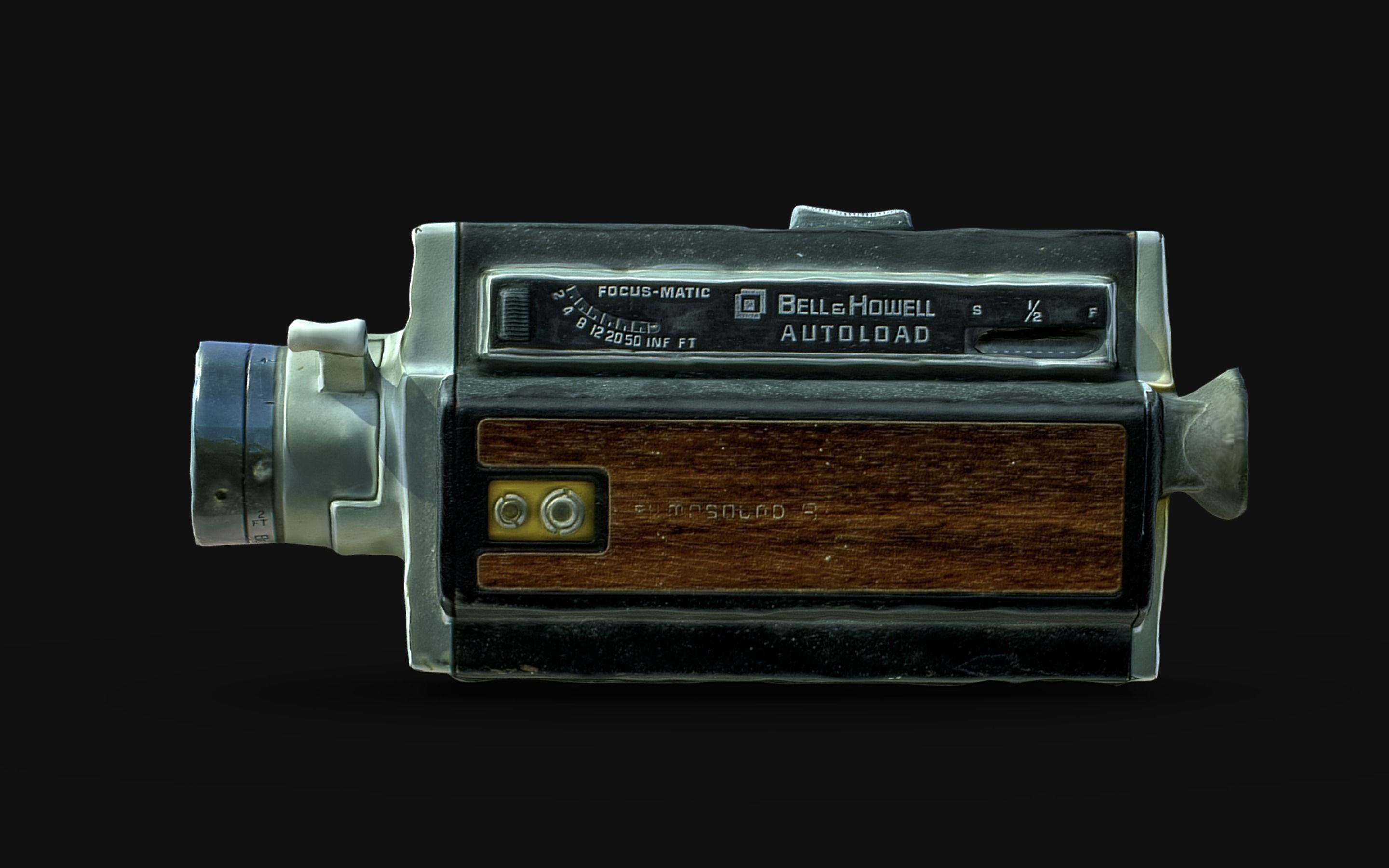 3D model Super 8mm camera scan 70s retro camera photogrammetry VR / AR ...