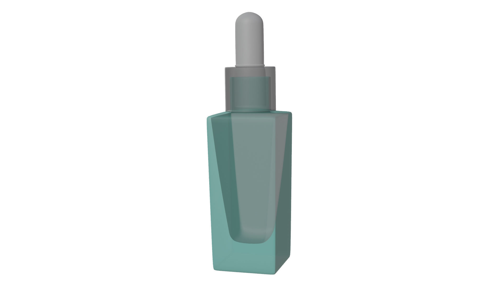 cube shape drop bottle 3D model | CGTrader