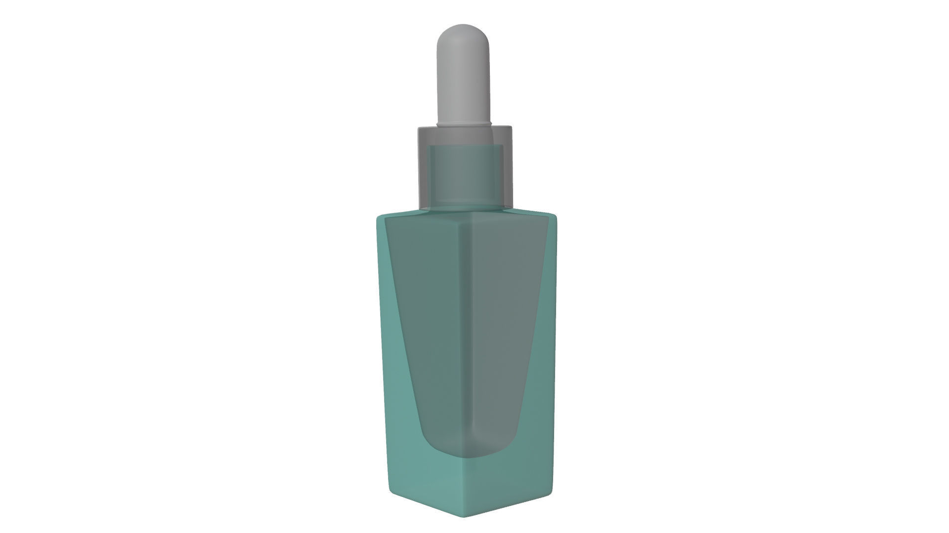 cube shape drop bottle 3D model | CGTrader