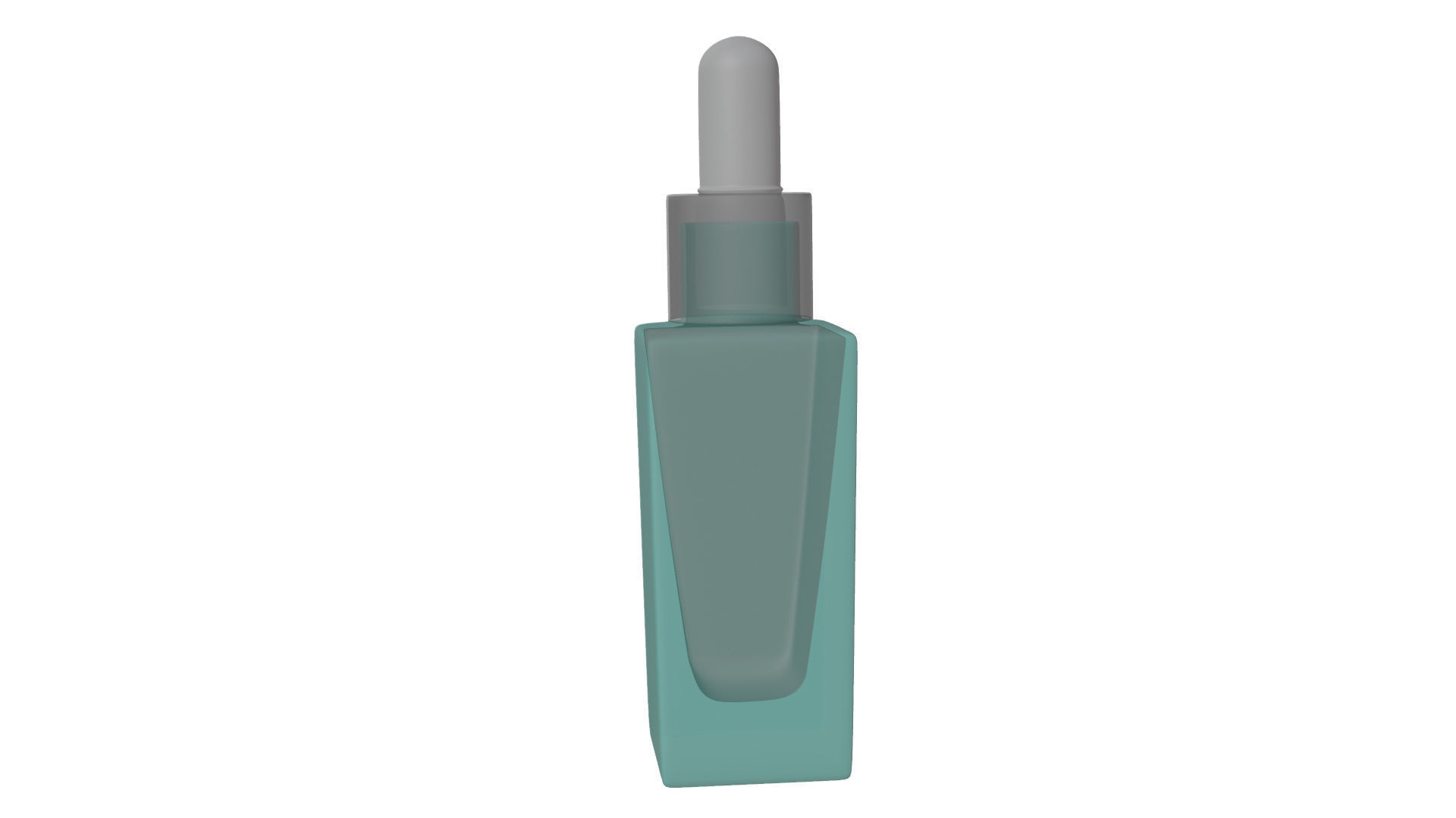 cube shape drop bottle 3D model | CGTrader